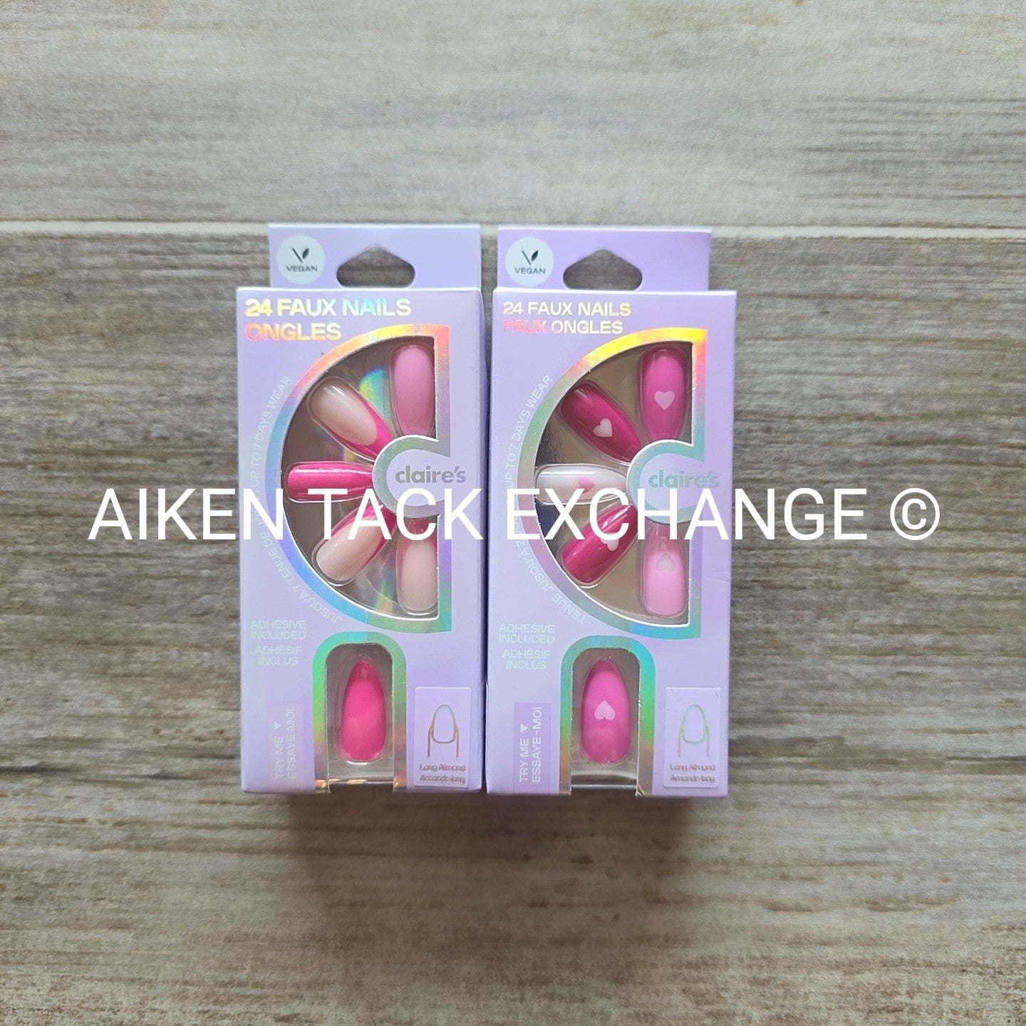 Claire's Press-On Nails (2 Sets) - 24 Count Each (48 Total) – Aiken ...