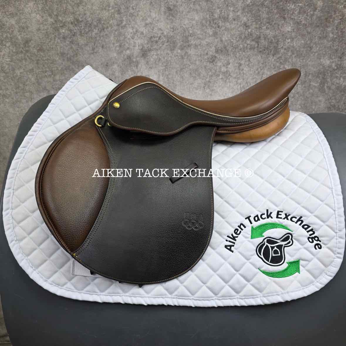 Collegiate Miller's USET Close Contact Jump Saddle, 16.5" Seat, Medium ...