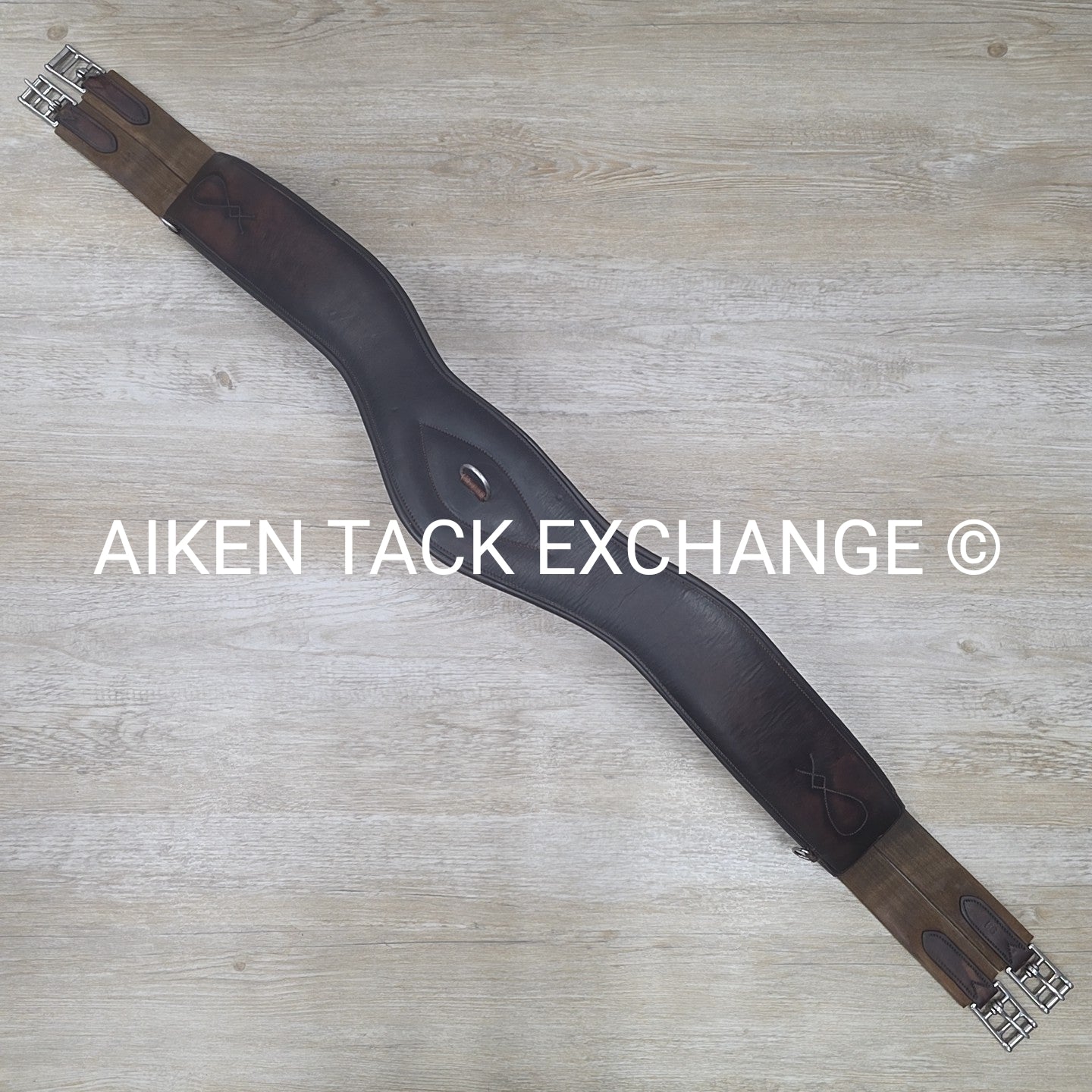 Total Saddle Fit Anatomic Shoulder Relief Girth, Brown, 54" – Aiken ...