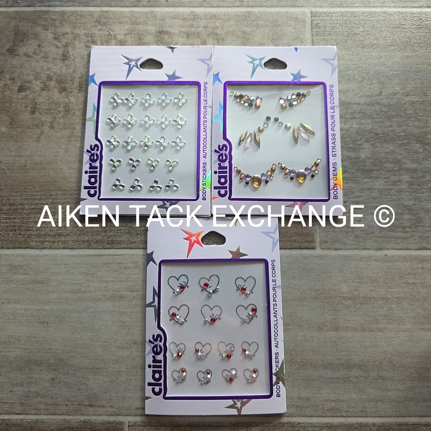 Claire's Body Gems - 3 Total Sets – Aiken Tack Exchange