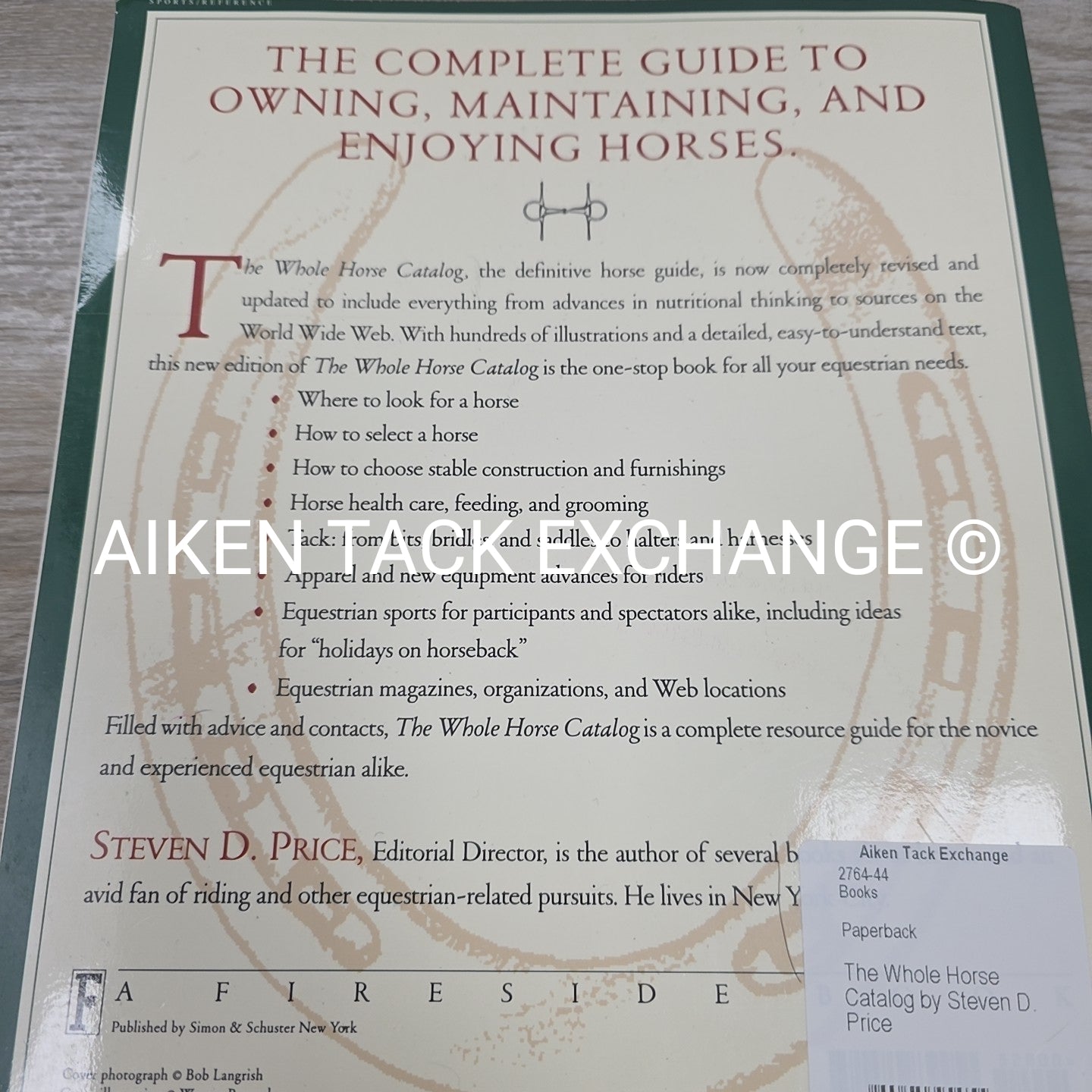 The Whole Horse Catalog by Steven D. Price – Aiken Tack Exchange